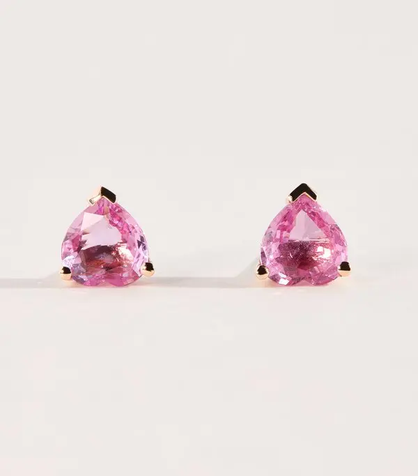 Shay Rose Diamond And Sapphire Teardrop Halo Stud Earrings - Gold