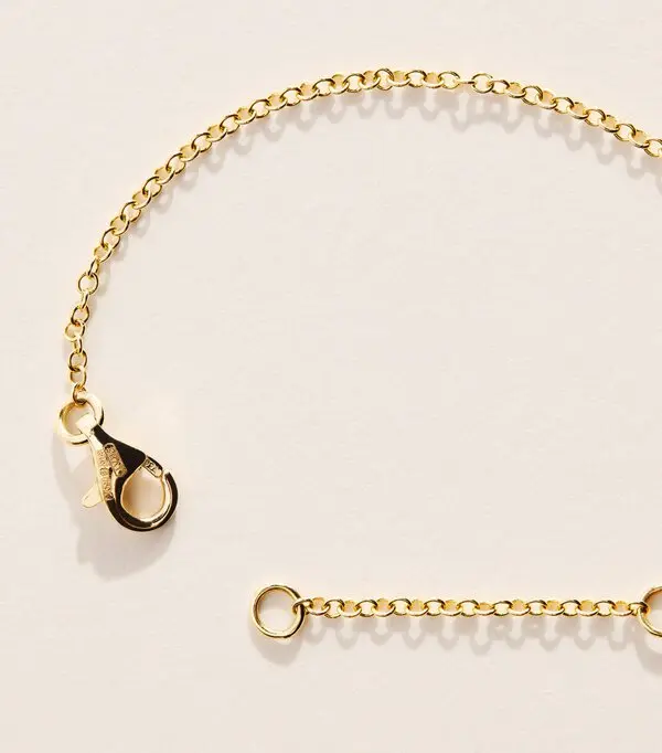 Shay Gold And Emerald Baby Heart Chain Bracelet