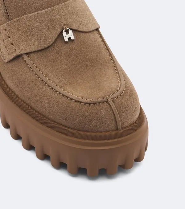 Hogan Suede Platform Loafers