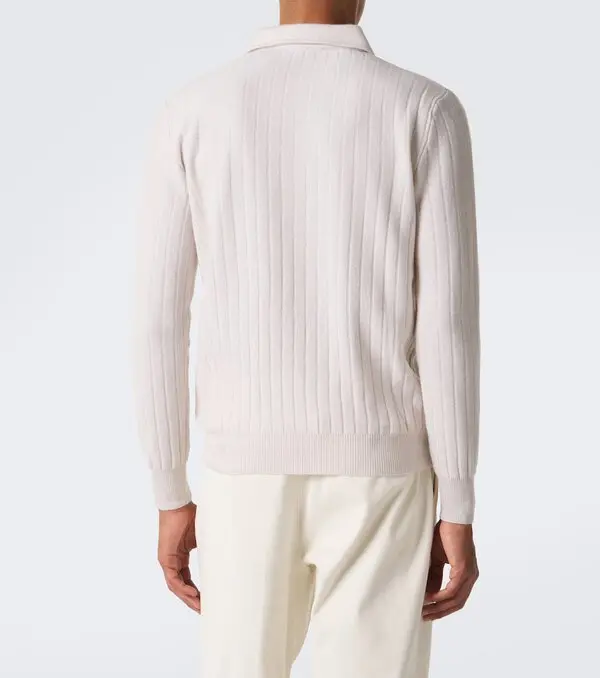 LARDINI Cashmere Polo Sweater
