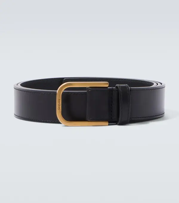 Saint Laurent Leather Belt - Black