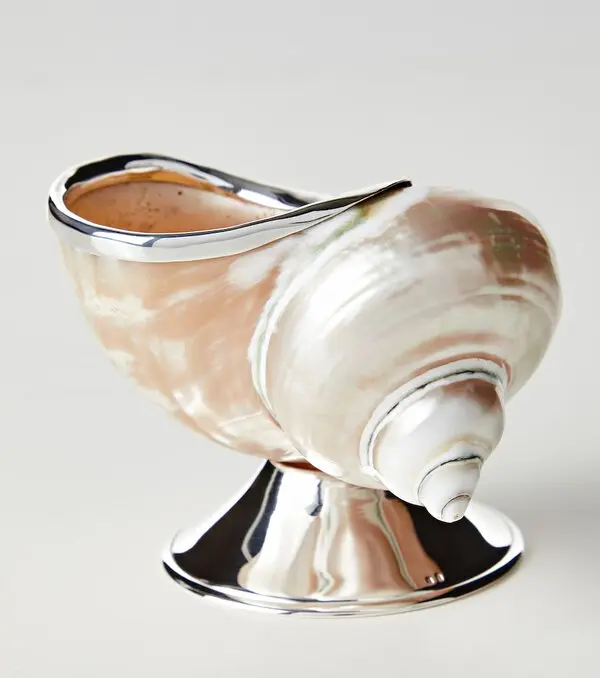 TAVARES 1922 Sterling Silver And Shell Sugar Bowl