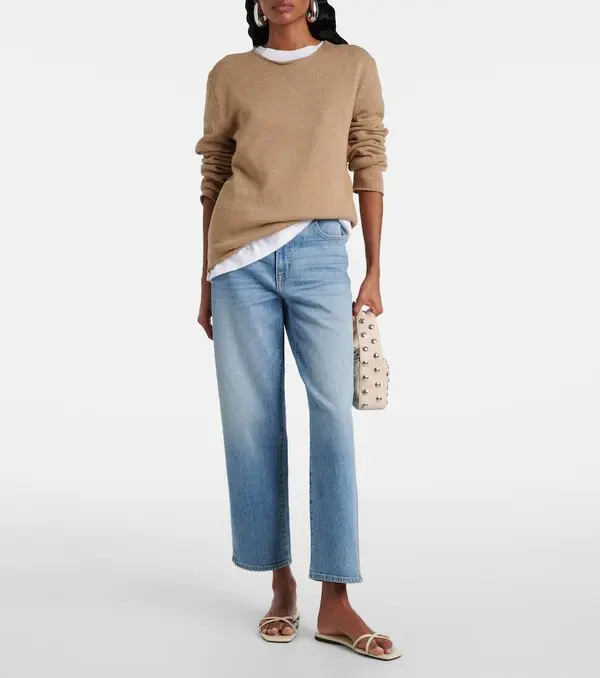 SLVRLAKE London Cropped High-rise Straight Jeans