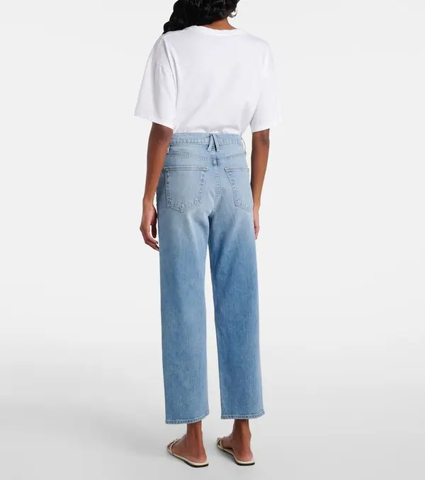 SLVRLAKE London Cropped High-rise Straight Jeans