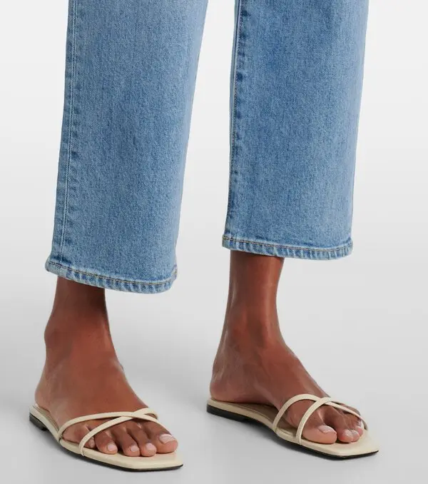 SLVRLAKE London Cropped High-rise Straight Jeans