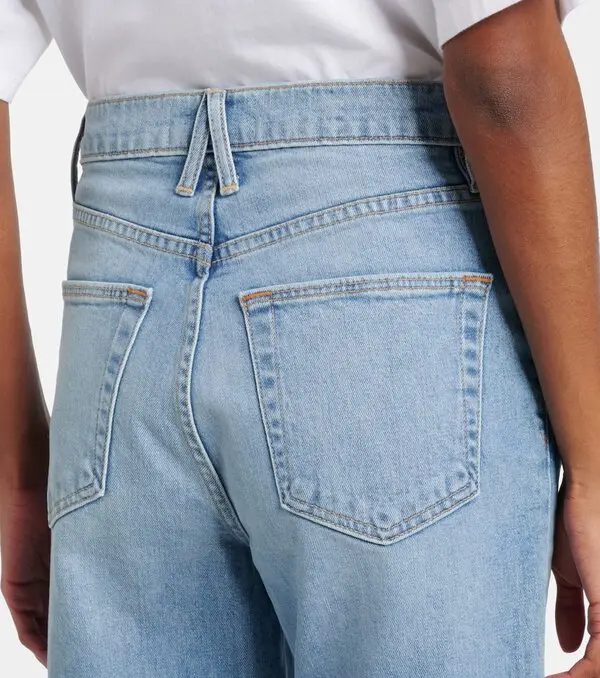 SLVRLAKE London Cropped High-rise Straight Jeans