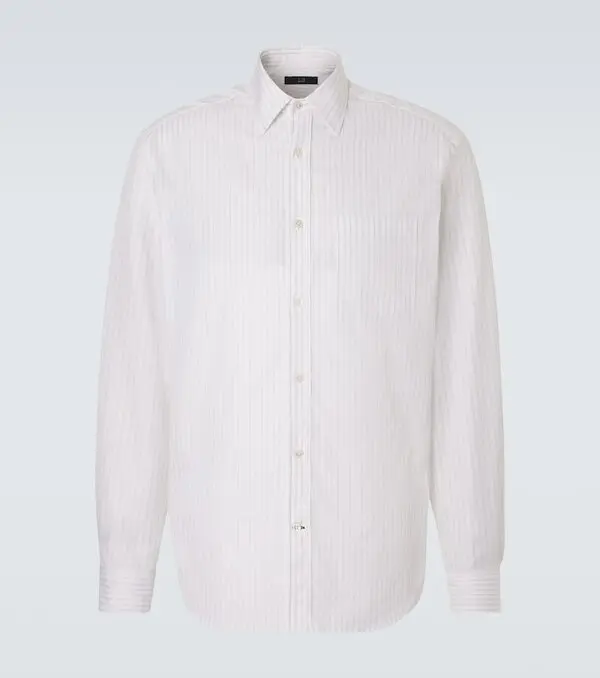Dunhill Striped Cotton Shirt - White