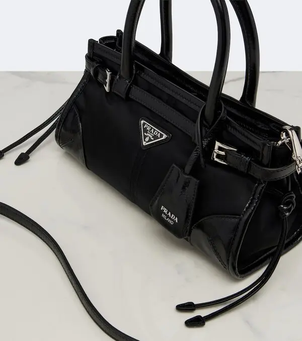 Prada Bonnie Re-nylon Top-handle Bag - Black