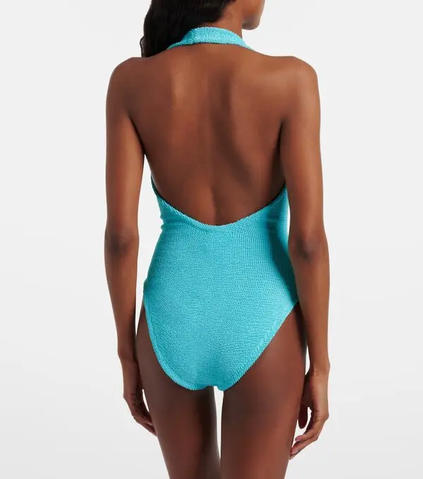 Hunza G Sandy Halterneck Swimsuit
