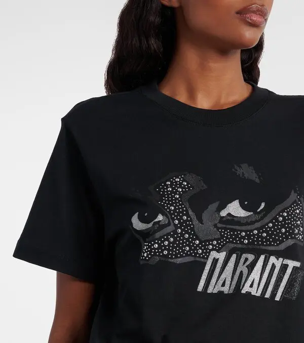 MARANT ETOILE Zoeline Printed Cotton Jersey T-shirt