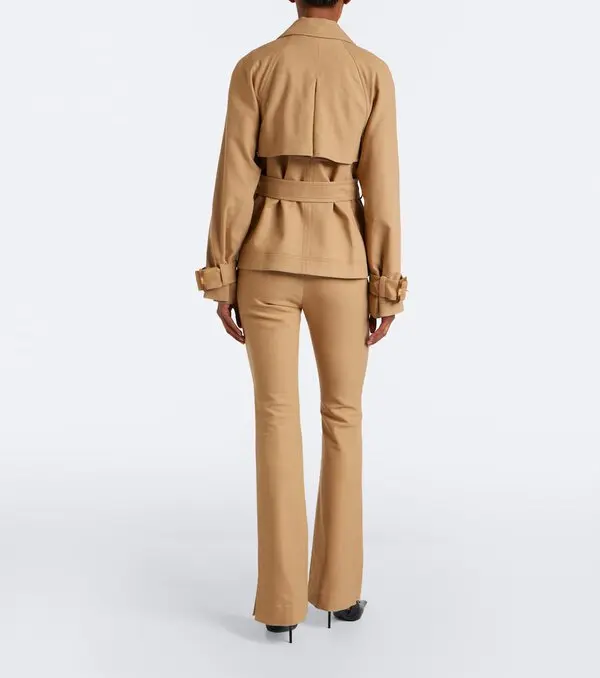 Veronica Beard Corbette Twill Flared Pants