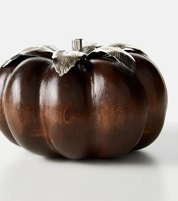 TAVARES 1922 Wood Fruits Sterling Silver And Wood Decorative Object