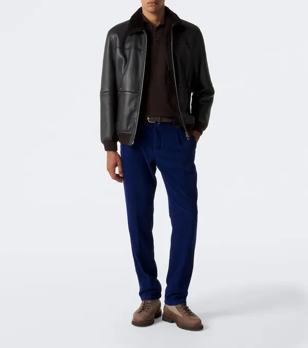 Kiton Cotton Straight Pants