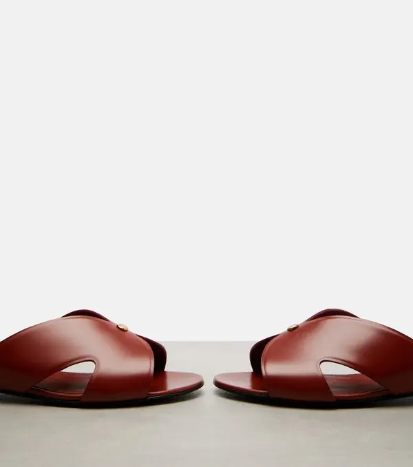 Loro Piana Leather Slides