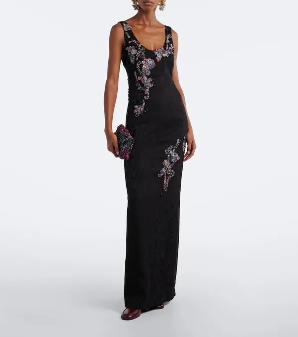 Dries Van Noten Embellished Embroidered Clutch