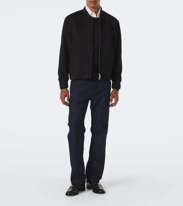 Etro Jacquard Cotton-blend Slim Pants