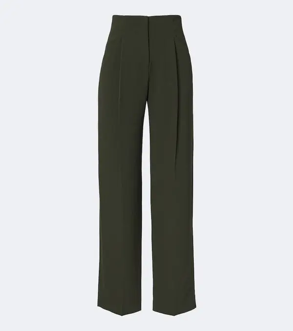 Veronica Beard Kenneth Wide-leg Pants - Green