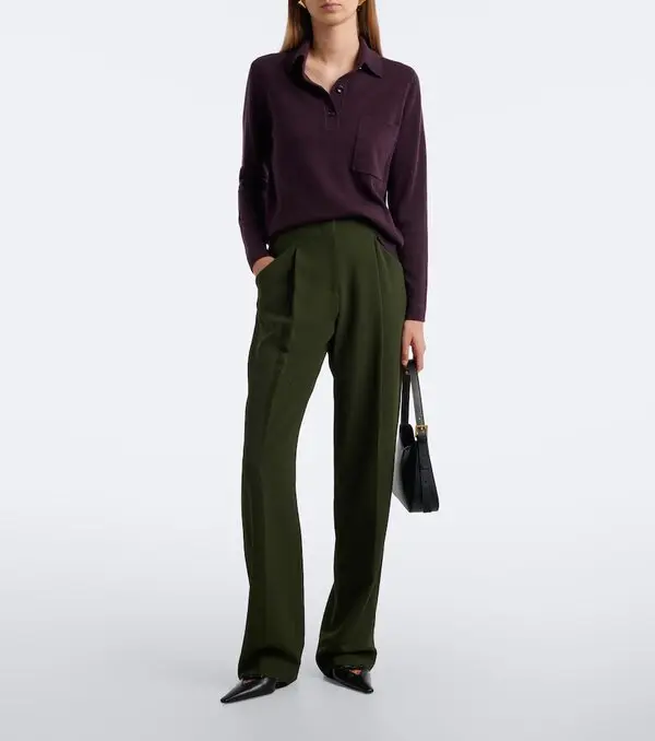 Veronica Beard Kenneth Wide-leg Pants - Green