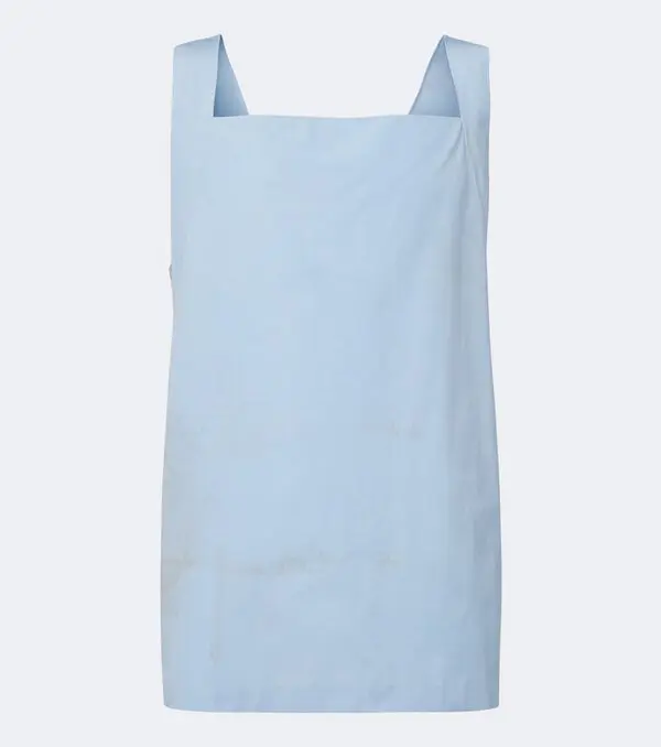Prada Printed Cotton Top - Blue
