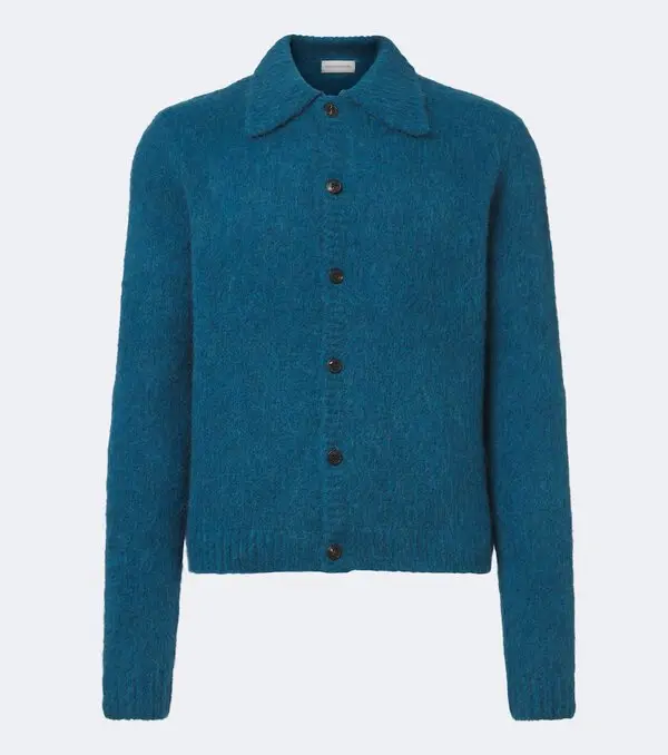 Dries Van Noten Alpaca And Wool-blend Cardigan