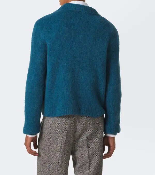 Dries Van Noten Alpaca And Wool-blend Cardigan