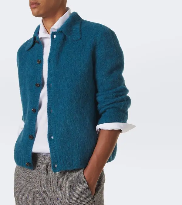 Dries Van Noten Alpaca And Wool-blend Cardigan