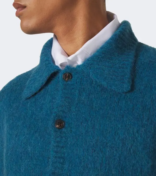 Dries Van Noten Alpaca And Wool-blend Cardigan