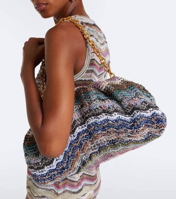 Missoni Wave Large Knitted Clutch