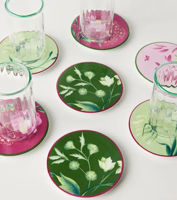 GINORI 1735 Acanto" Porcelain Coaster Set