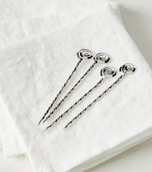 TAVARES 1922 Set Of 4 Sterling Cocktail Pins