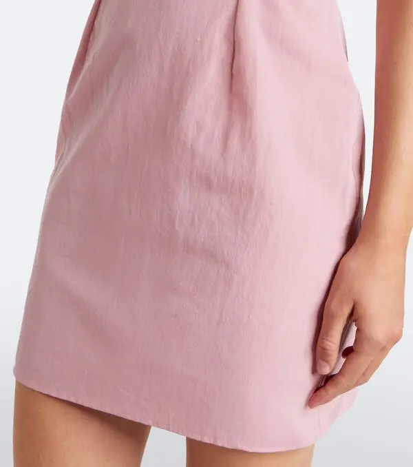 Magda Butrym Floral-appliqué Mini Dress - Pink