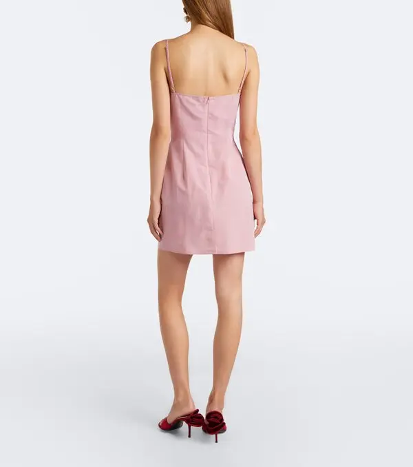 Magda Butrym Floral-appliqué Mini Dress - Pink