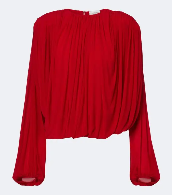 Magda Butrym Gathe Top - Red