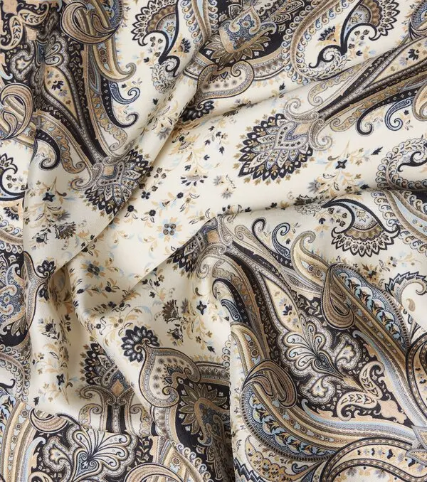 Etro Printed Silk Twill Scarf