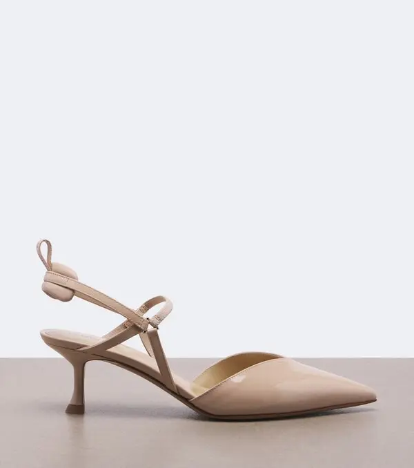 Fendi Slingback Patent Leather Pumps