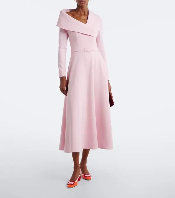 Safiyaa Odelle Asymmetrical Midi Dress