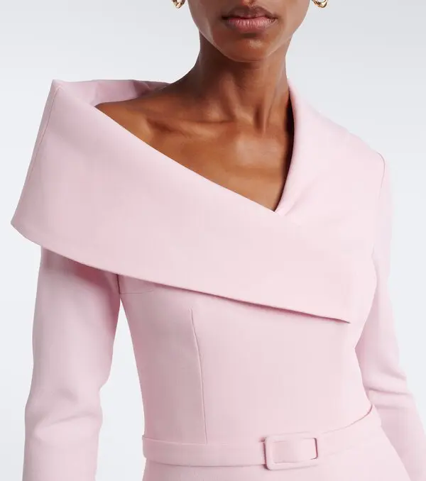 Safiyaa Odelle Asymmetrical Midi Dress