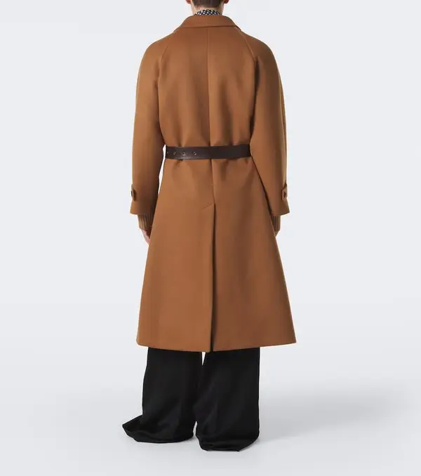 Saint Laurent Belted Wool Coat