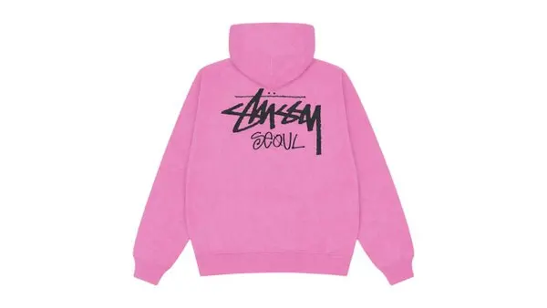StÜssy Stock Seoul Exclusive Hoodie - Pink