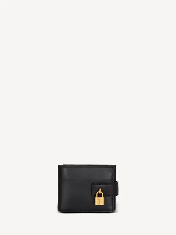 Balmain Pulse Trifold Smooth Leather Wallet - Black