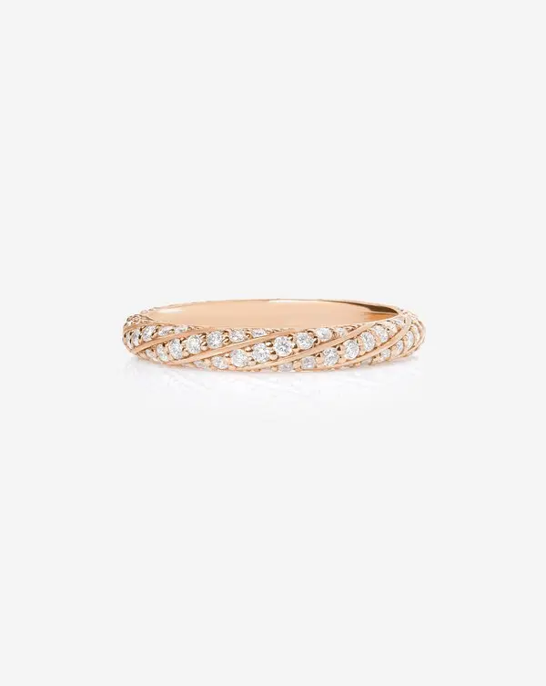 Ring Concierge Twisted Diamond Band - One-color
