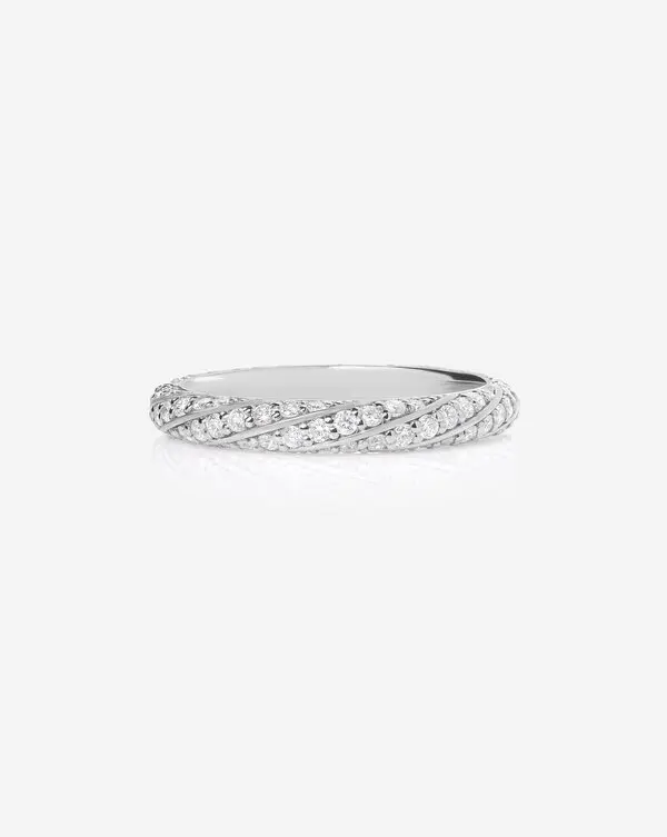 Ring Concierge Twisted Diamond Eternity Band - Platinum