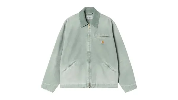 Carhartt Work In Progress Og Detroit Destroy Wash Jacket - Shady Green