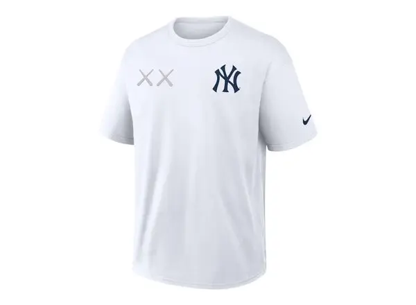 KAWS Short Sleeve Nn Max 90 New York Yankees Tee Shirt