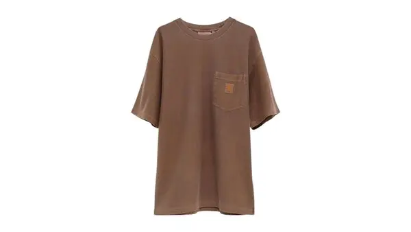 Carhartt Work In Progress Short Sleeve Loose Pocket T-shirt - Tobacco