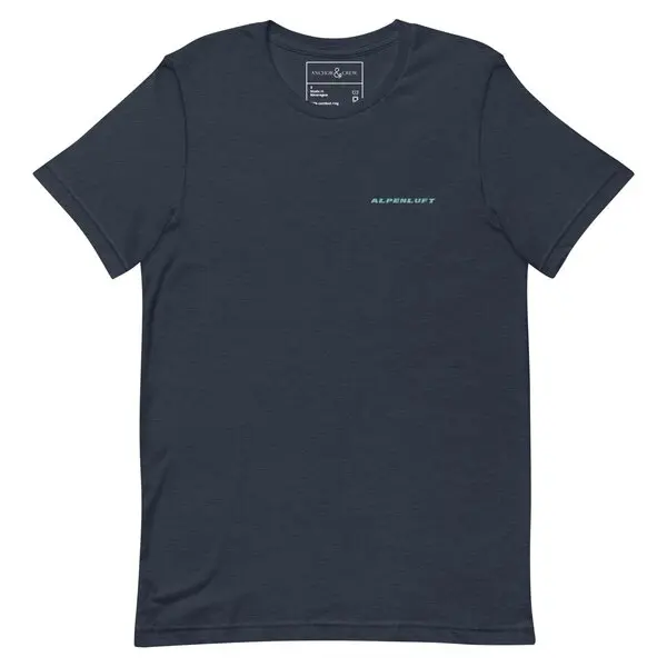 ANCHOR & CREW Higher Grounds Postmark" Organic Cotton T-shirt - Blue