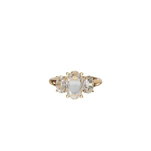 AYA FINE JEWELRY 1.65 Ctw Oval Lab Diamond Three Stone Ring In 14k Gold - Yellow