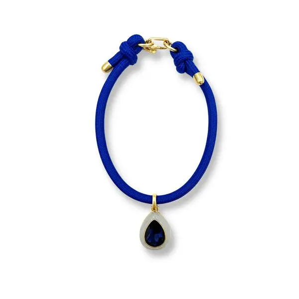 MICHAEL NASH JEWELRY Lena Sapphire Crystal Drop Necklace - Blue