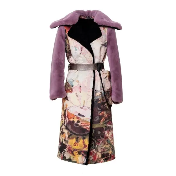 ARTISTA Secret Geisha Printed Coat - Black