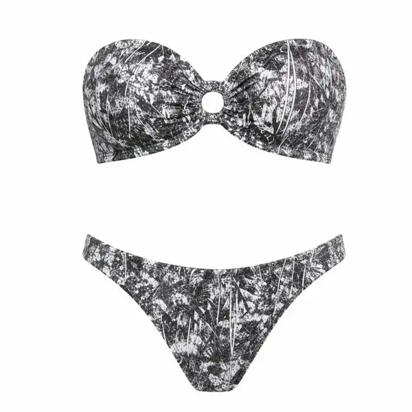 Jacques Zolty Lea Bikini Jungle Print - Black